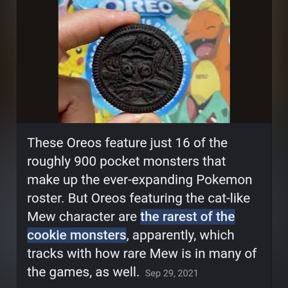 Other | Very Rare Mew Oreo Set Of 2 | Poshmark